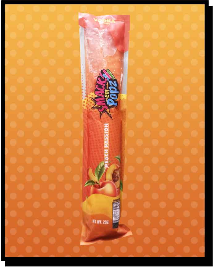 Mega Pop - Peach Passion Vodka Infused (Single) – Smack 'Em Popz
